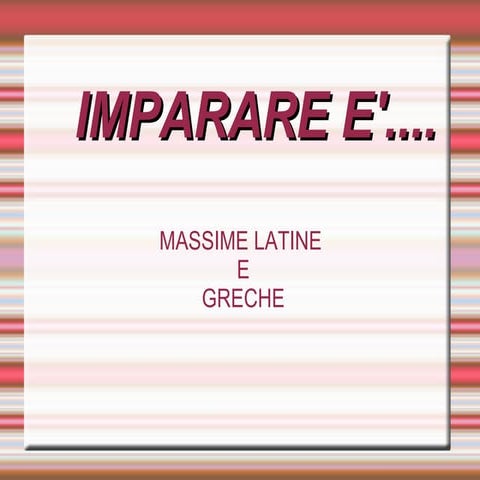 Imparare è... | PPT