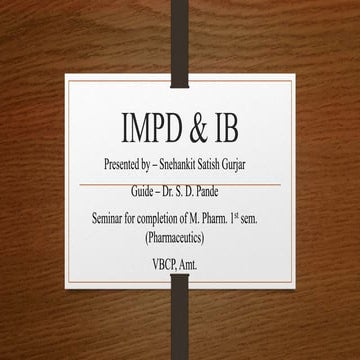 IMPD + IB | PPTX