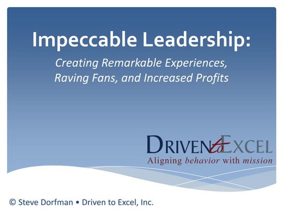 Steve Dorfman on Effective Communication | PPT