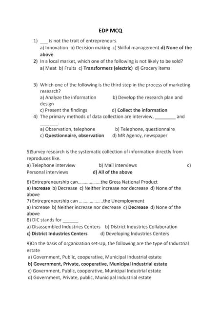 E-Commerce MCQ Questions and Answers for Competitive Exams | PDF