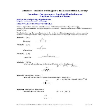 Imped speccircuitmodels | PDF