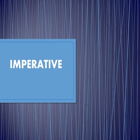 Imperative | PDF