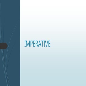 Imperative | PPTX