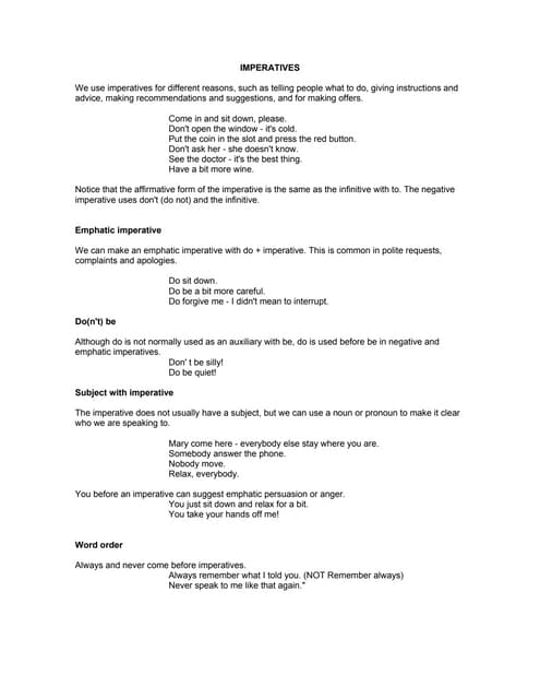 Place Prepositions And Imperatives | PPT