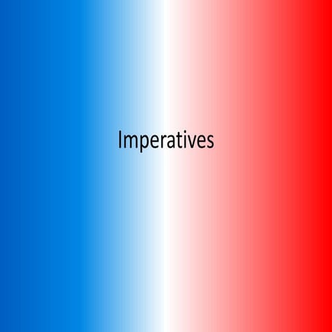 Imperatives | PPTX
