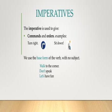 Imperatives - 2nd Grade | PPTX