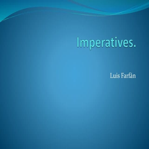 Imperatives | PPTX