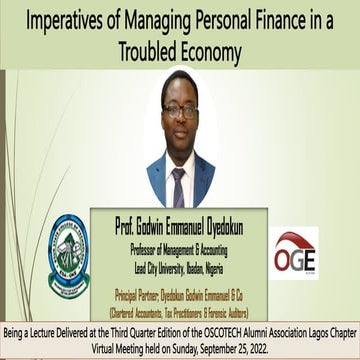 Personal financial management | PPTX