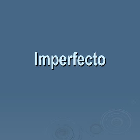 Imperfect | PPT
