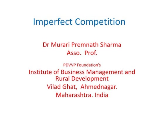 Economics - Market Structure | PPT