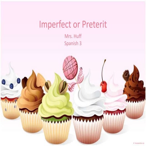 El Pretérito y El Imperfecto | PPTX