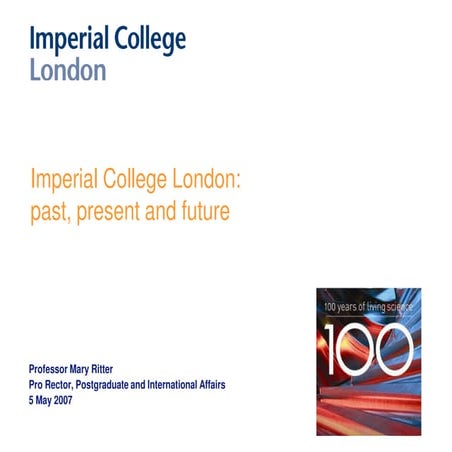 Imperial College: past, present and future | PDF