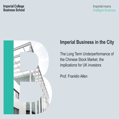 The long-term underperformance of the Chinese stock market and the ...