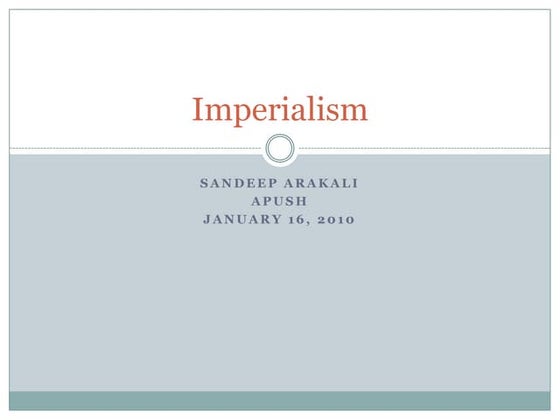 Imperialism | PPT