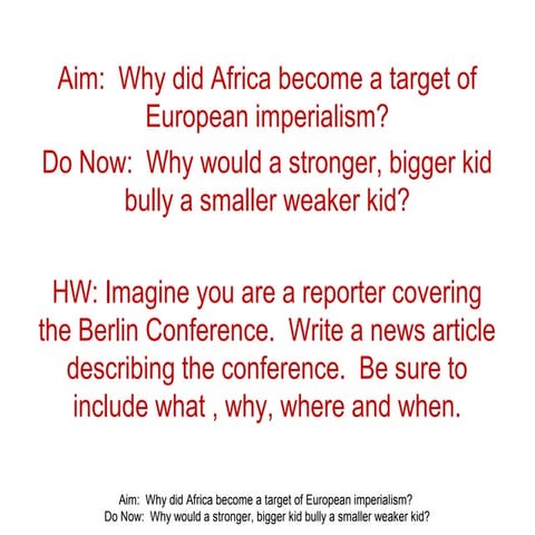 Imperialism scramble for africa | PPT