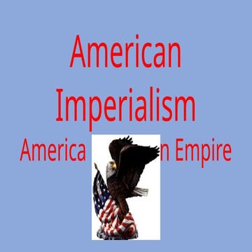 Imperialism - Spanish American War.pptx the result of americam ...