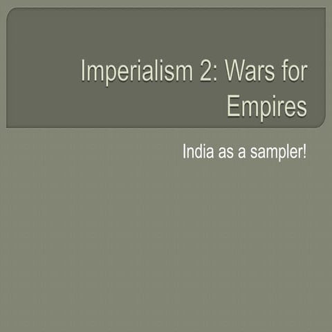 3. Imperialism in India | PPT