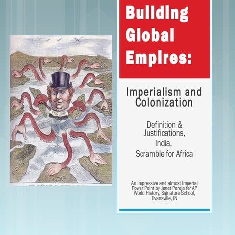 Imperialism definition, india, africa 2013 | PPT
