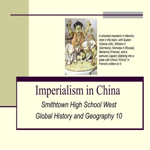 Imperialism in china | PPT