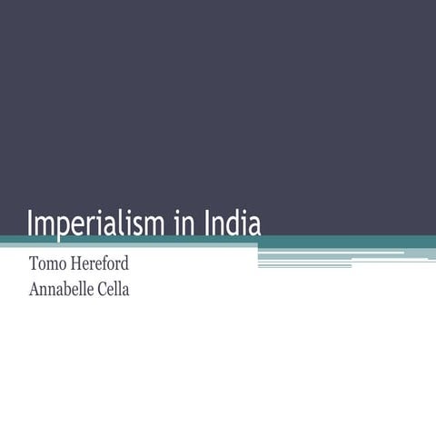 3. Imperialism in India | PPT