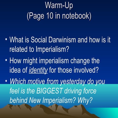 Imperialist motives | PPT