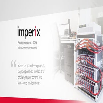 Imperix - Rapid control prototyping solutions for power electronics | PDF