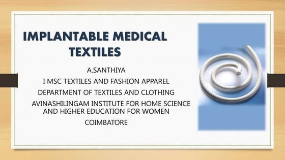 Medical Textile | PPT