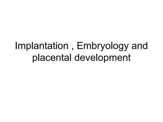 Implantation | PPT