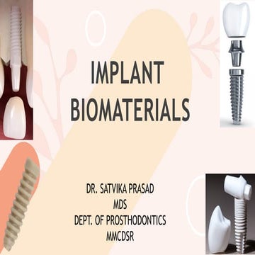 IMPLANT BIOMATERIALS: Engineering the Future of Implants.pptx