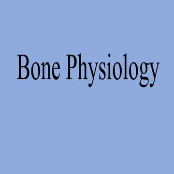 Histology of bone | PPTX