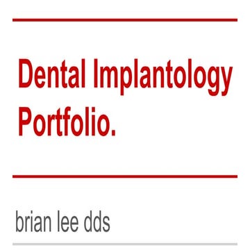 Implant case portfolio (1) | PPTX