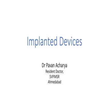 Implanted devices | PPT