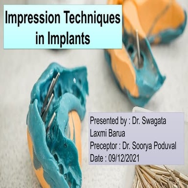 Dental Implant Impression techniques.pptx