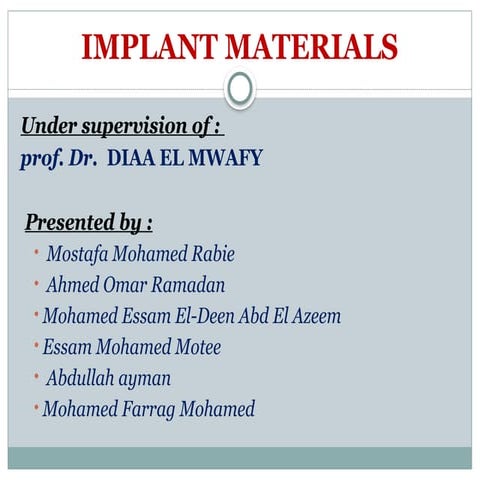 different types of implant materials .pptx