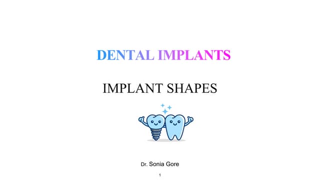 Classification of dental implant | PPTX | Dental Health | Diseases and Conditions