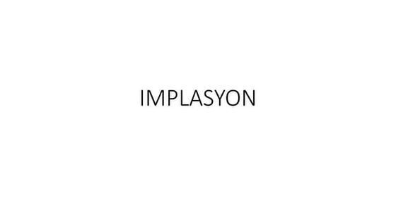Aralin 4 implasyon | PPT
