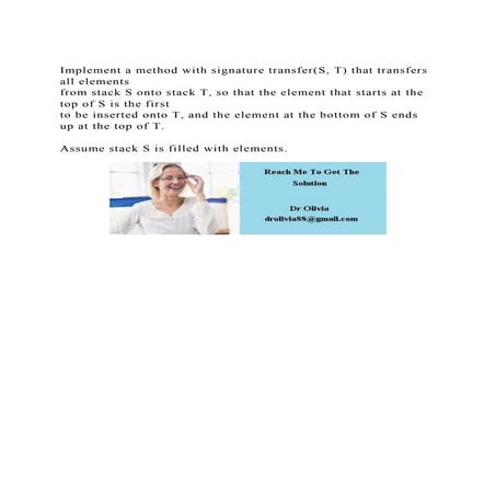 Implement a method with signature transfer(S, T) that transfers al.docx