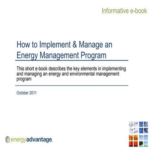 How to Implement & Manage an Energy Management Program | PPT