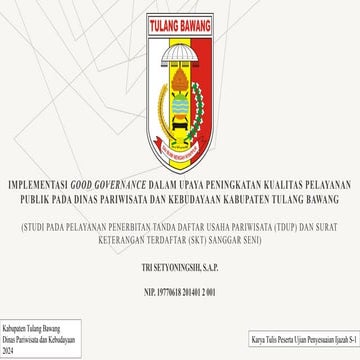 the IMPLEMENTASI GOOD GOVERNANCE DALAM UPAYA PENINGKATAN KUALITAS PELAYANAN.pptx