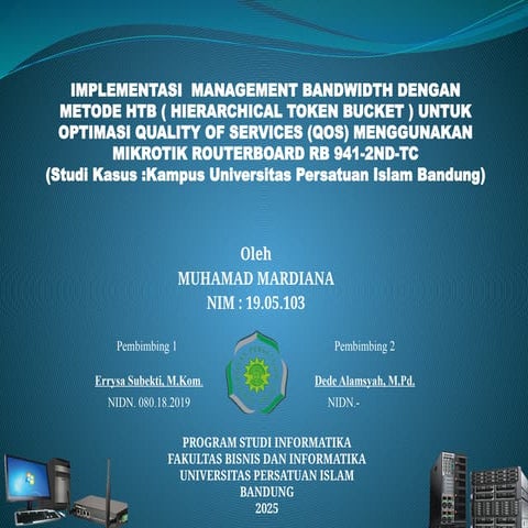 IMPLEMENTASI MANAGEMENT BANDWIDTH DENGAN METODE HTB ( HIERARCHICAL.pptx