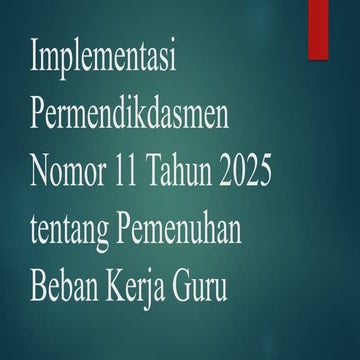 Implementasi Permendikdasmen Nomor 11 Tahun 2025.pptx