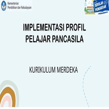 materi profile pelajar pancasila dalam kegiatan p5 | PPTX
