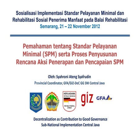 Proses Penyusunan Rencana Aksi Penerapan dan Pencapaian SPM | PDF