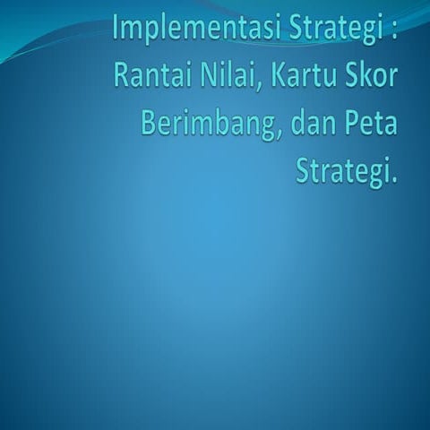 Implementasi strategi | PPTX