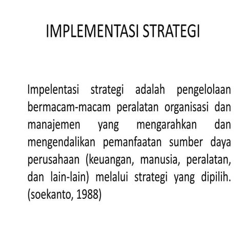 Implementasi Strategi | PPTX