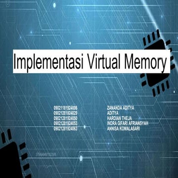 Implementasi virtual memory | PPTX