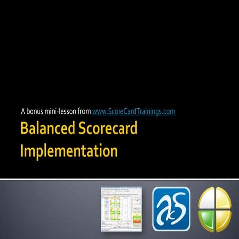 Balanced Scorecard Implementation | PPTX