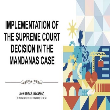 Implementation Of The Supreme Court Decision In The Mandanas Case Ppt