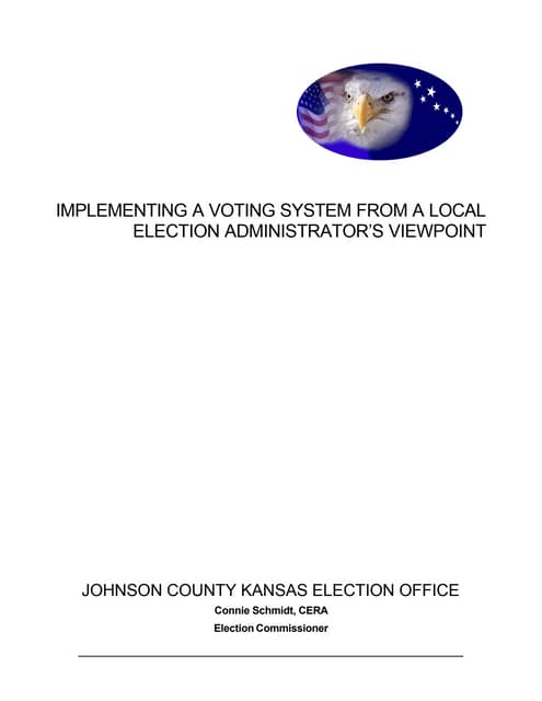 Election Management System Sample Reports | PDF