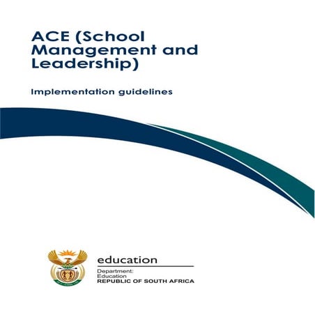 Implementation guidelines: ACE School Management and Leadership (Word ...